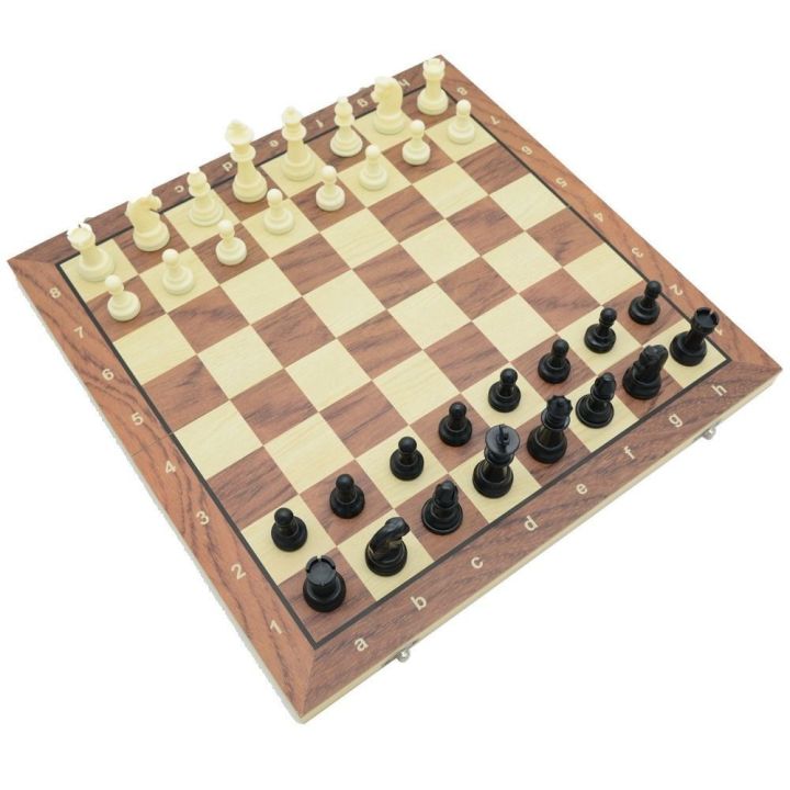 King Chessboard Solid Wooden International Chess Foldable Magnetic ...