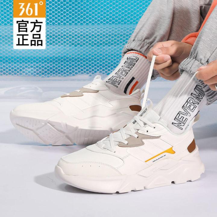 361Sneakers Men's Shoes2022Autumn New Casual Leather Waterproof Running ...