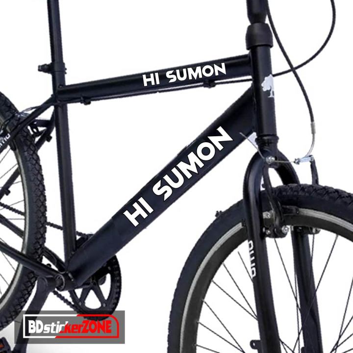 Name sticker for cycle Name sticker for bike Name tag stickers for ...