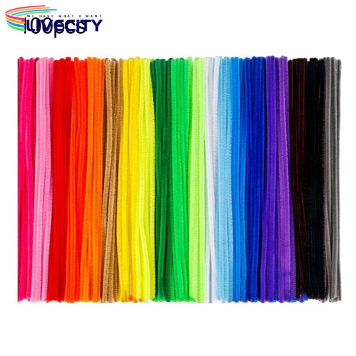 Pipe Cleaner Kit 100pcs 30cm Pipe Cleaner Chenille Stems 20 Colors ...