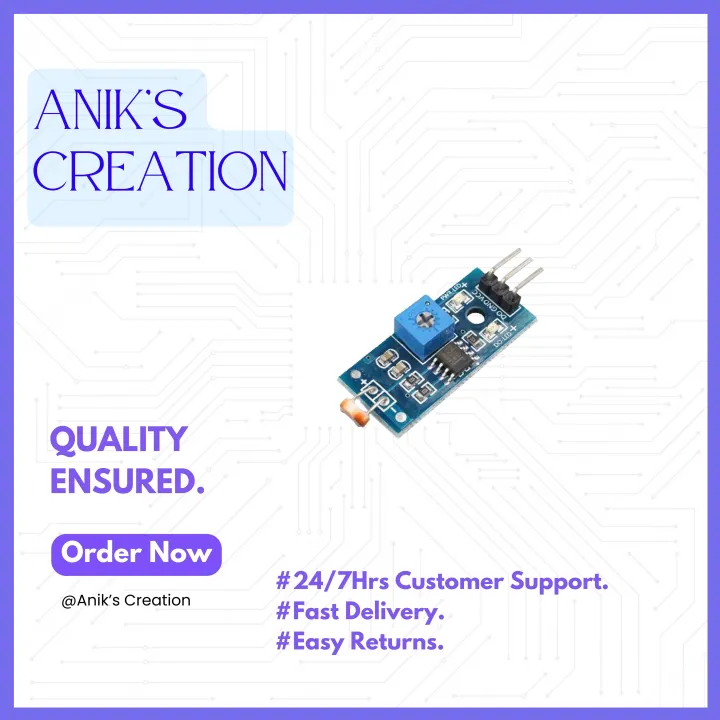 LDR Sensor Module For Arduino Based Projects | Daraz.com.bd