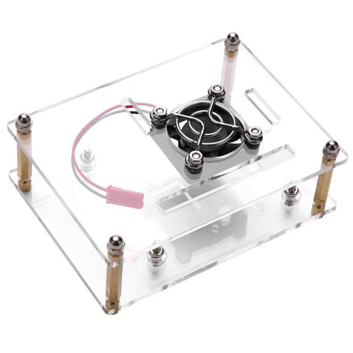 Acrylic PMMA Enclosure Box Protective Case Cooling Fan for Raspberry Pi 2 3 Model B Pi B | Daraz ...