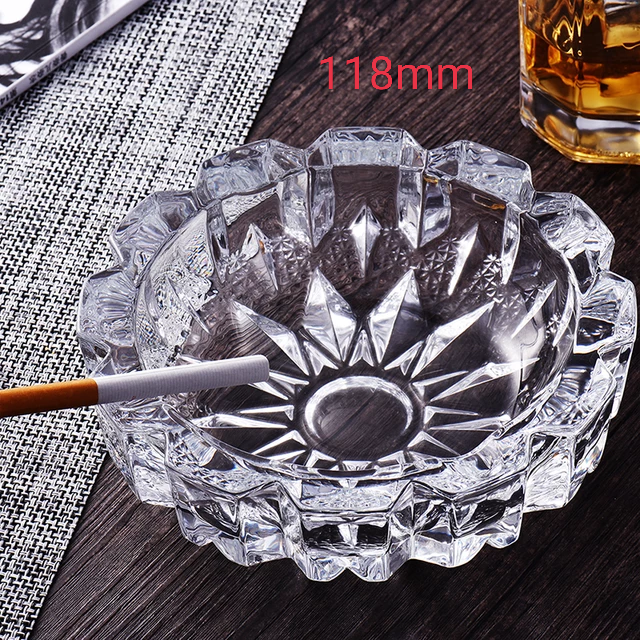 High Quality Round Luxury Crystal Glass Ashtrays | Daraz.com.bd