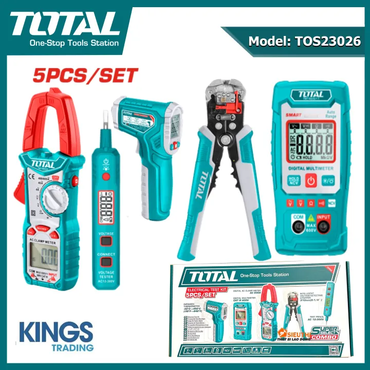 TOTAL 5 Pcs Electrical Test Kit Combo Model TOS23026 | Daraz.com.bd