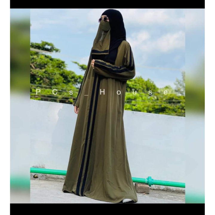 Elevate Your Look with Embroidery Work Dubai Cherry Fabric Borka Gown ...