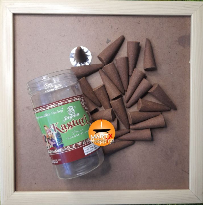 Jayant Kasturi Dhoop Incense Sticks Agarbatti Jar (Dhoop Cones ...