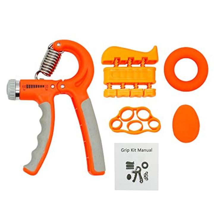 Adjustable Hand Gripper Set of 5, Finger exercise equipment Hand Grip ...