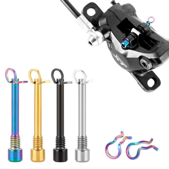 Retainer Pin Pad Ti-alloy Pin Disc Brake Pad Caliper Screws Retainer ...