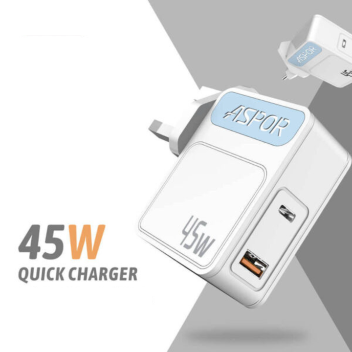 Aspor A839 45W Travel Adapter | Daraz.com.bd