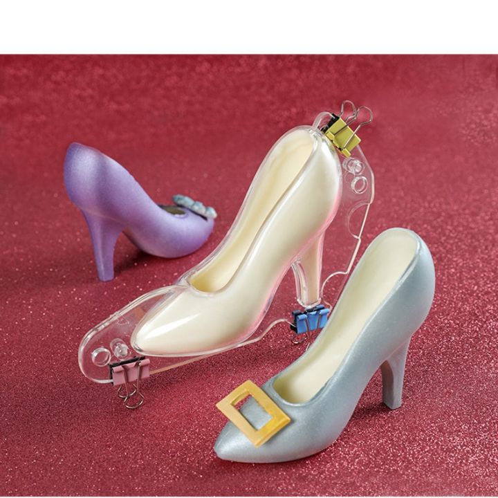 3D High Heels Shoes Shape plastic 11x8cm Cake Decoration Mold Tool ...