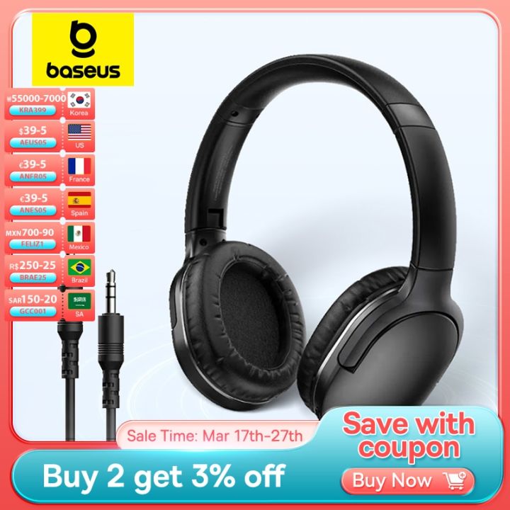 Baseus D02 Pro Wireless Headphones Sport Bluetooth 5.3 Earphone ...