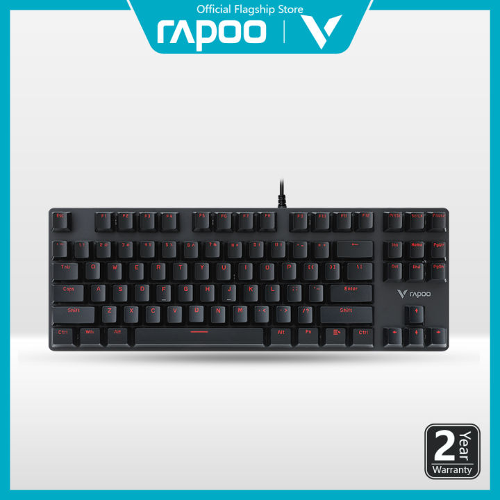 Rapoo VPRO V500 Alloy Blue Switch Backlit Mechanical Gaming Keyboard 87-key key layout High ...