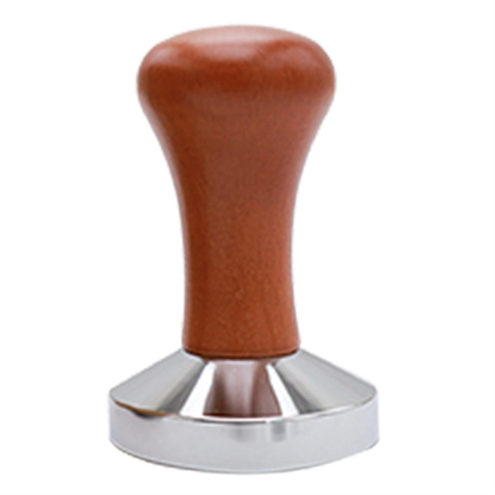Coffee Tamper Wooden Stainless Steel Base Suitable for Espresso Machine ...