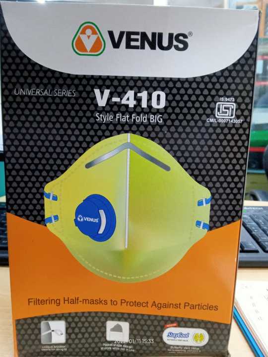 Venus V410 Safety Face Mask Respirator Mask - Grey | Daraz.com.bd