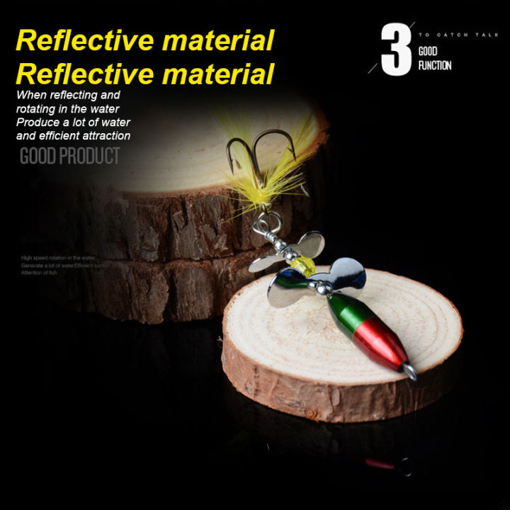 Ecocc【In stock】 Composite rotating Sequin road sub bait bionic metal ...