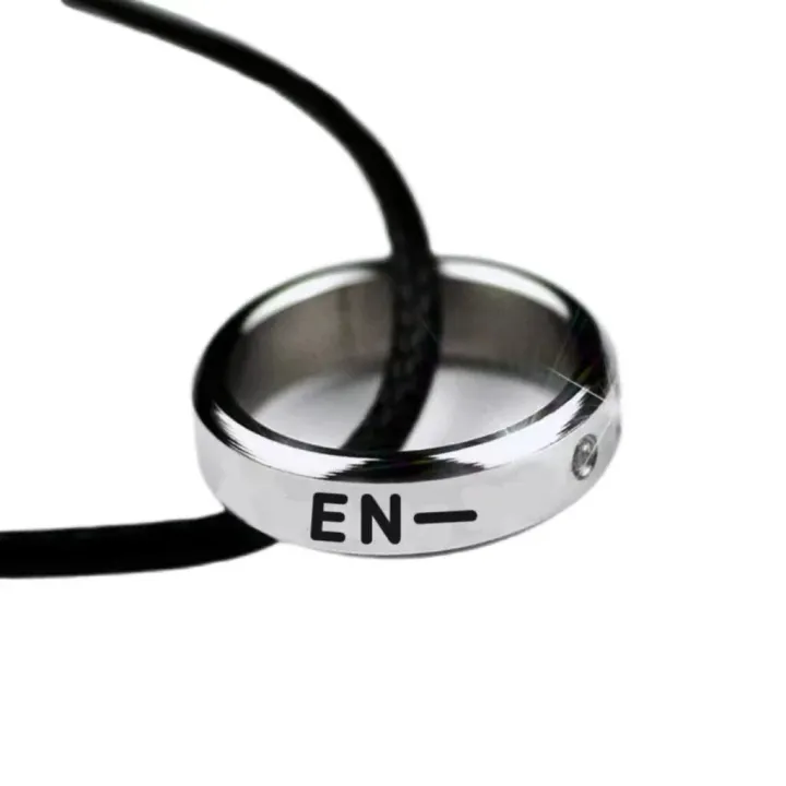 ENHYPEN KPOP Ring Necklace Popular Boys Group Member Name Birthday Ring ...