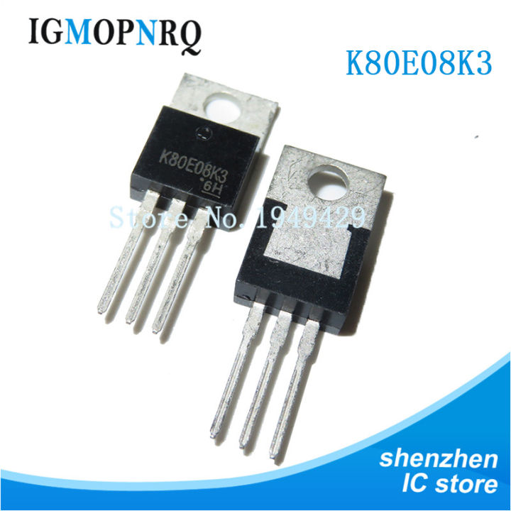 10pcs/lot TK80E08K3 K80E08K3 TO-220 75V 80A electric vehicle controller new Immediate delivery ...