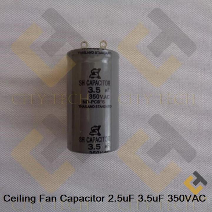 Ceiling Fan Capacitor 2.5uF 3.5uF 350VAC Capacitor Industrial Electric ...