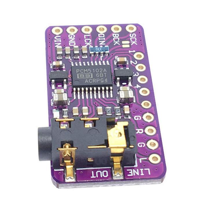 PCM5102 I2S IIS Digital Audio DAC Decoder Module Stereo DAC Digital-To ...
