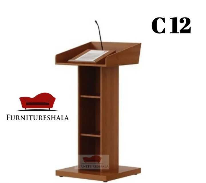 FurnitureShala Heavy-Duty Lecture Stand with Built-n Reading for Office ...