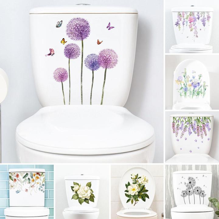 Pvc Sticker Water-resistant Flower Tme Toi Lid Decal Removable S-adsive ...