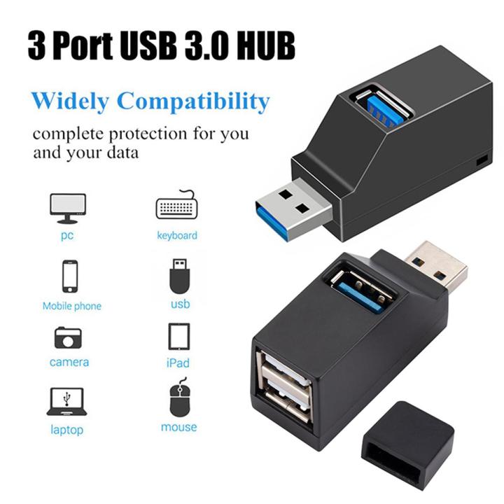 【Funny Bunny Toy Store】3 USB 3.0 2.0 Splitter Hub High Speed Data ...
