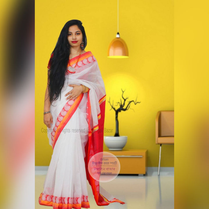 Eid Speical Sharee for white lover | Daraz.com.bd