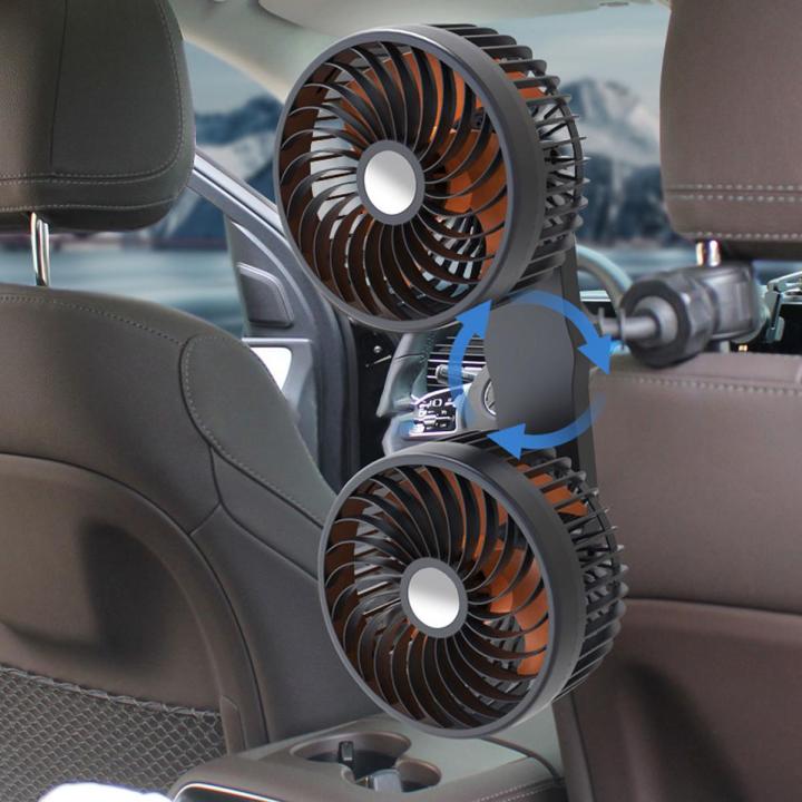 SL F6207 Car Fan 360 Degree Rotation Usb Powered Double Head Air ...