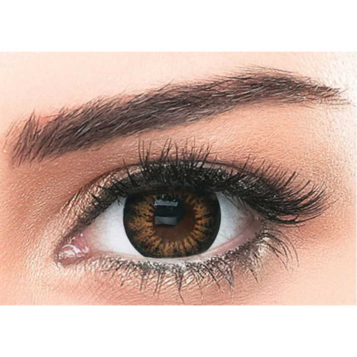 Bella Contact Lens - snow white brown 1 jora | Daraz.com.bd