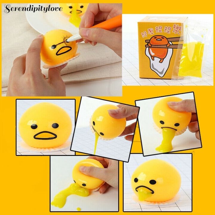 [24Hs Delivery] Creative Egg Yolk Toys Funny Vomit Very Cute Toy Happy ...