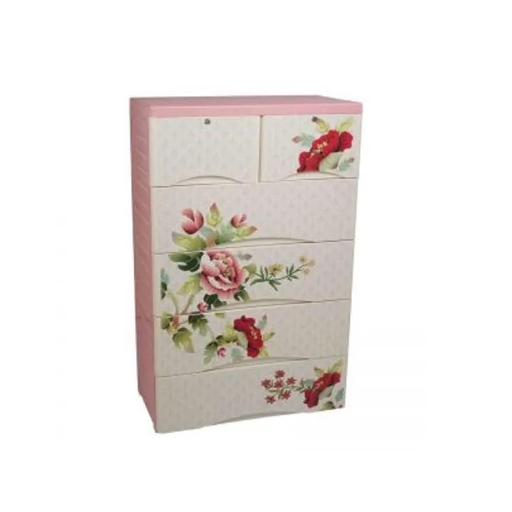 Bengal Wardrobe Elegant Monalisa Double 5 Drawer | Daraz.com.bd