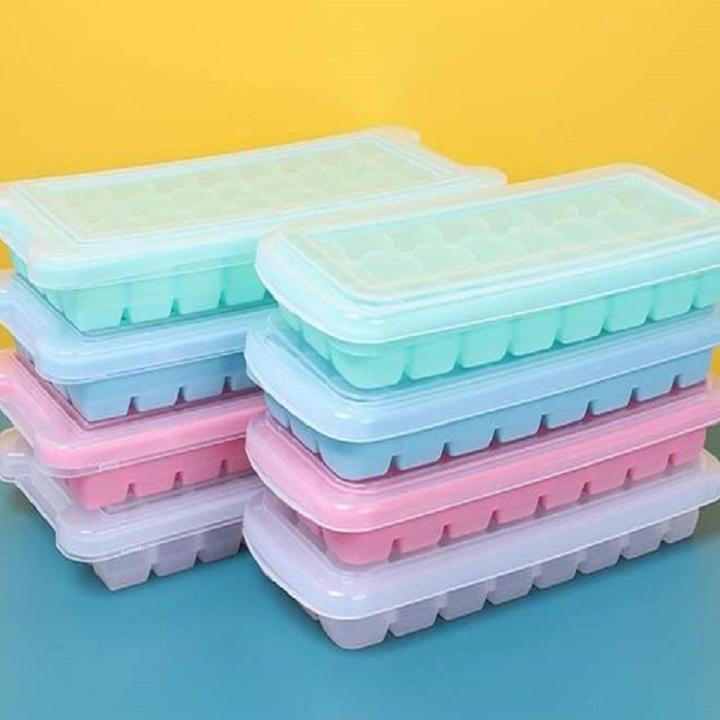 Silicone Tray 24 Cavity Ice Cube Box | Daraz.com.bd