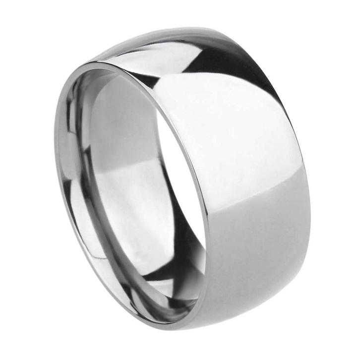 【happy one】Tigrade 10mm Wide Titanium Cool Ring Color thumb Glossy Big ...