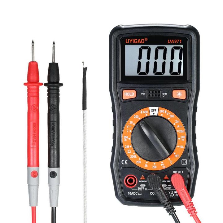UYIGAO Digital Multimeter 2000 Counts Multi-functional Mini Voltage ...