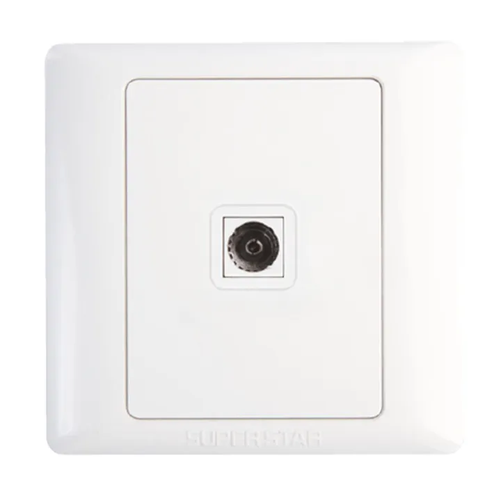 Super Star Lotus TV Dish Cable Socket Electrical Wall Television Switch ...