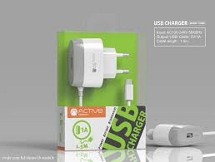 Active Smart Charger for 1A Dual Port Smart Chargeing USB PORT For ...