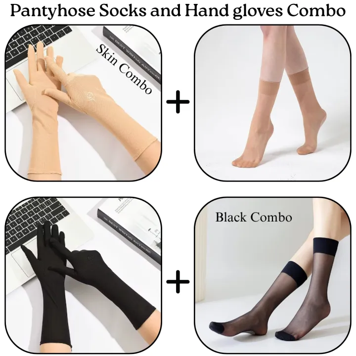 New Classic Nylon Hand Socks/ Hijab hand Gloves and Panatyhose Socks ...