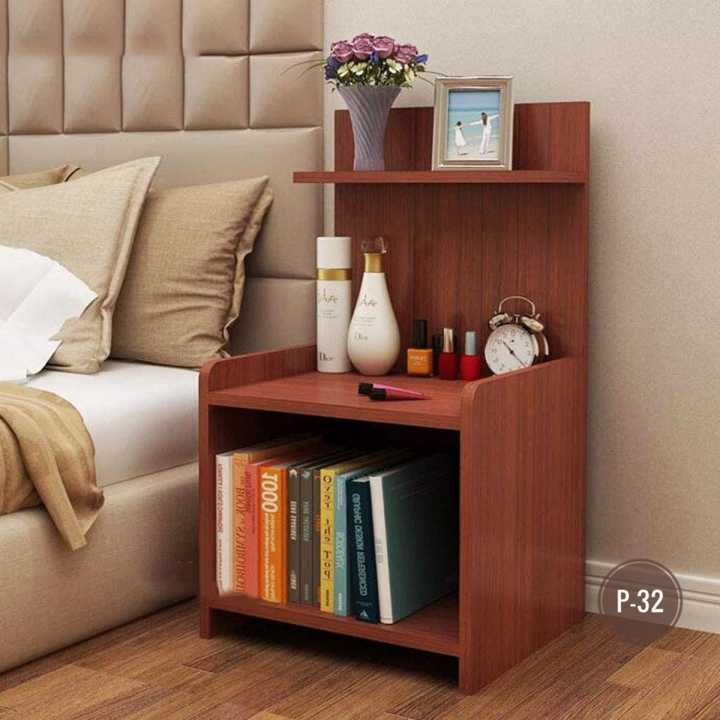 Furnitureshala Modern Bedside Table with open Multifuncional Wooden ...