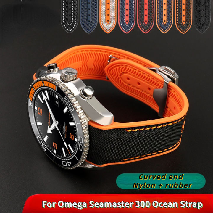 【Limited-time offer】 8 colors Curved end Strap For Seamaster 300 Ocean ...