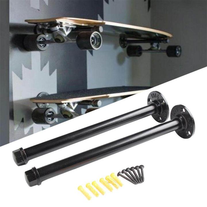 Longboard Skateboard Wall Mount Rack Deck Cruiser Holder Display ...
