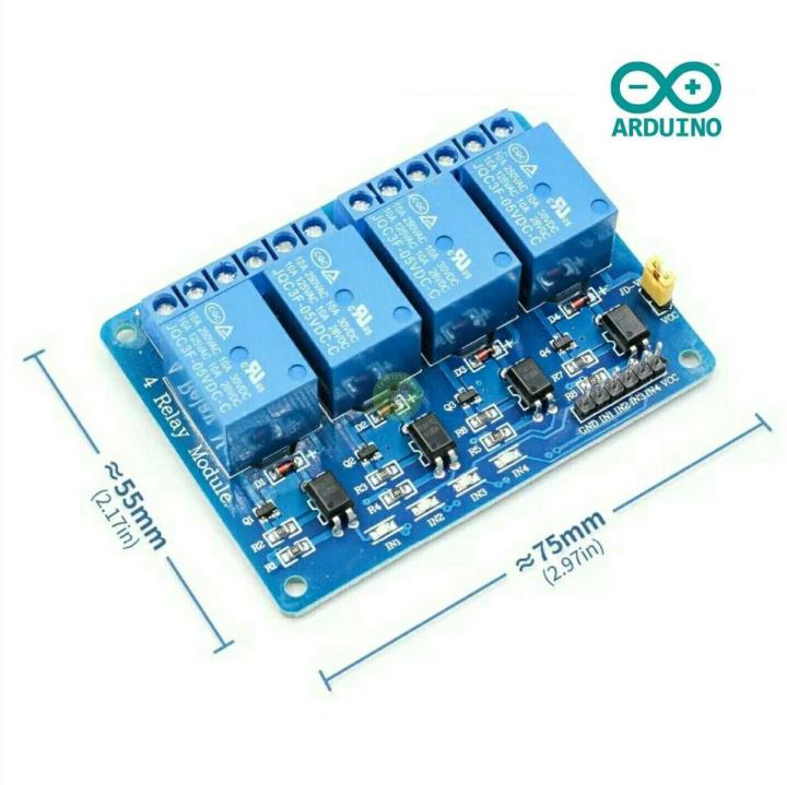 Arduino 4 channel relay module 5V control board with optocoupler Relay Output 4 way relay module ...