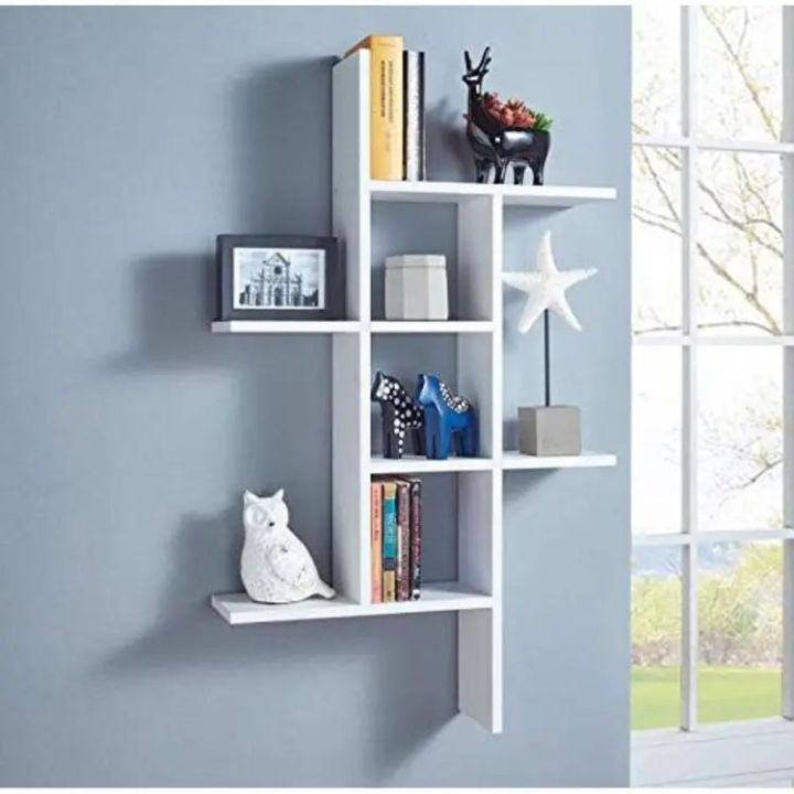 Modern Book Shelf | Book Organizer | Showpiece Shelf | Showpiece ...