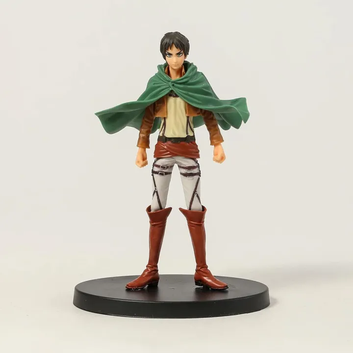 （New）Attack on Titan Eren Jaeger Mikaa Levi Ackerman PVC Figure Model ...