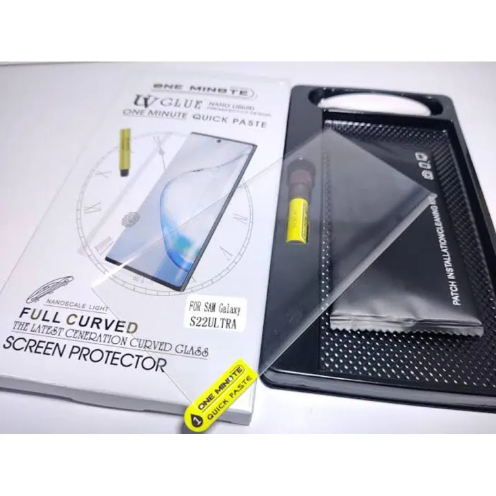 Samsung Galaxy S23 Ultra" 5G UV Light Adhesive Tempered Glass Screen ...
