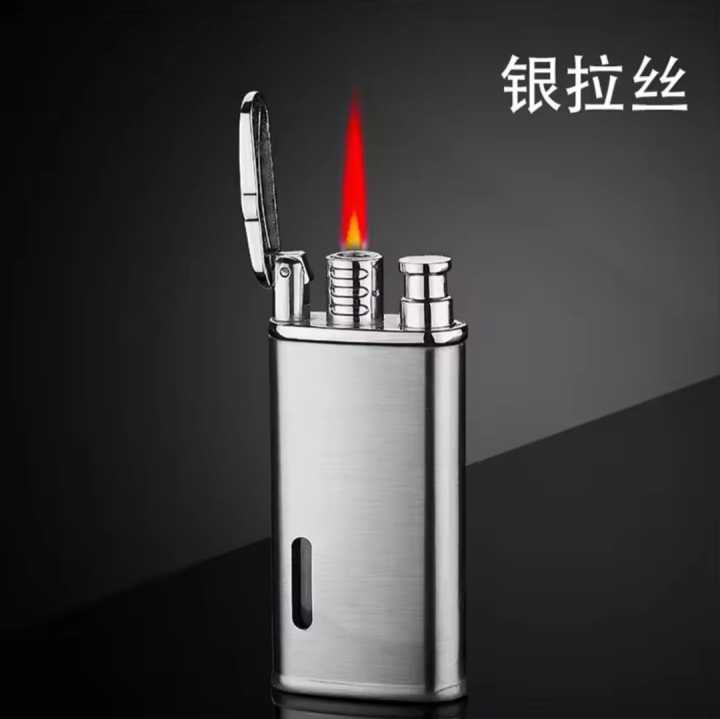Lcb Lighter Gas Inflatable Windproof Metal Durable General Cigarette ...