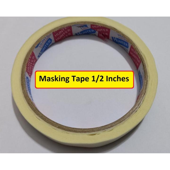 Masking Tape 1/2 Inch Width 12mm Length 10 Meter Multi Purpose Masking ...