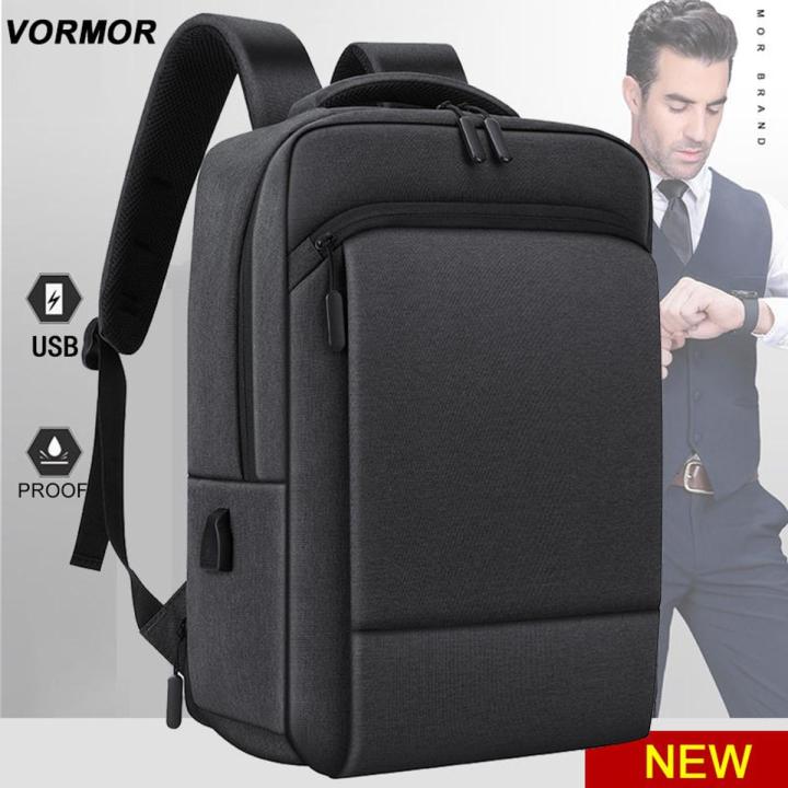 VORMOR 2022 New Anti-thief Fashion Men Backpack Women Business 15.6 ...