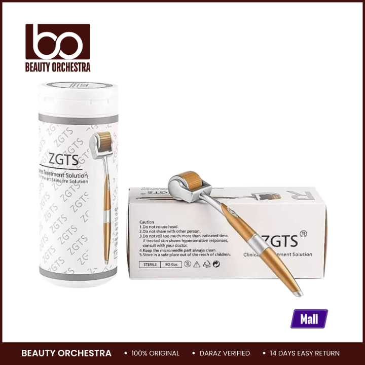 Zgts Derma Roller 1.5mm - 192 Needles Titanium | Daraz.com.bd