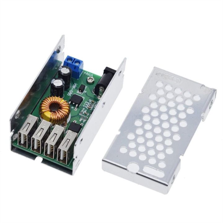 DC Step Down 4USB Output 9V 12V 24V 36V To 5V Mobile Charger 5A 4 USB ...