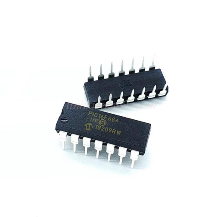 PIC16F684 PIC-16F684 PIC 16F684 Microcontrollers IC 8-Bit 20MHz 2KB Flash Microchip MCU DIP-14 ...